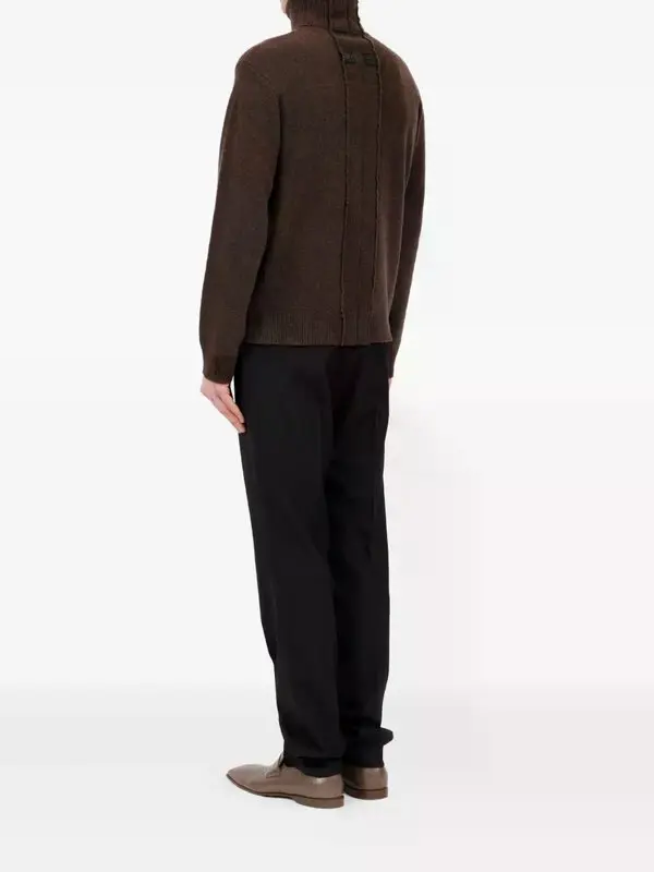 MAISON MARGIELA Roll Neck Sweater - Brown