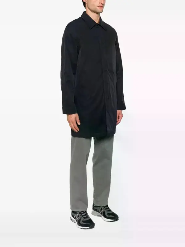 Paul Smith Button-fastening Pocket Coat - Blue
