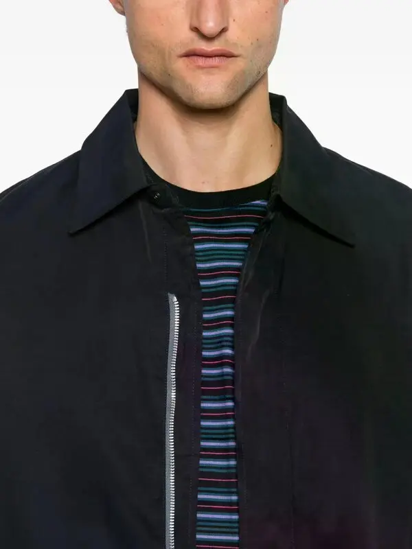 Paul Smith Button-fastening Pocket Coat - Blue
