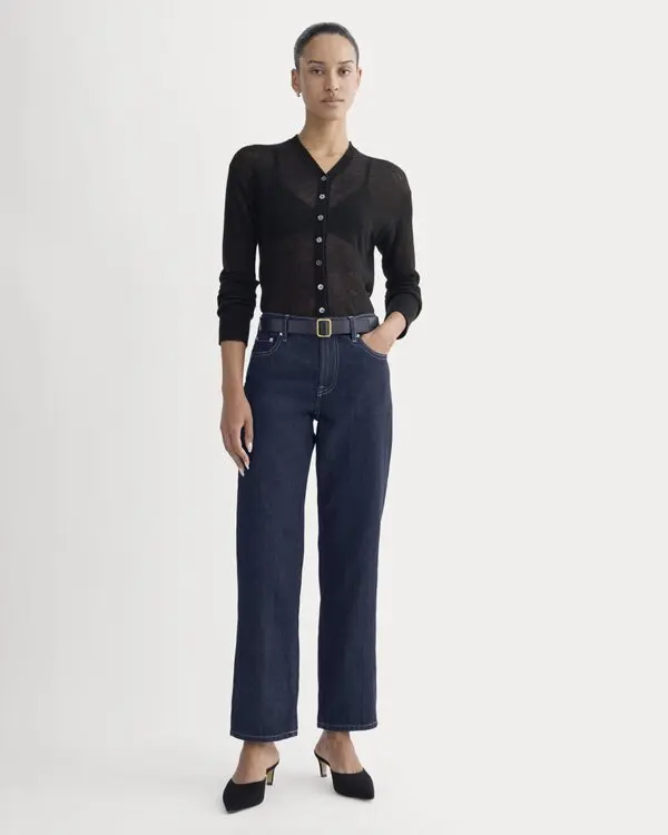 Everlane Low-rise Straight Leg Jean - Tungsten Rinse