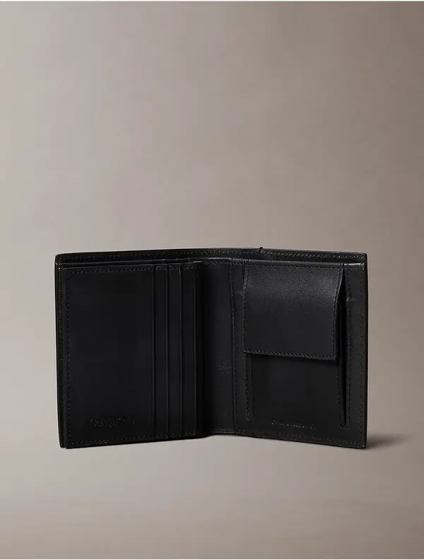 Calvin Klein Plaque Logo Trifold Wallet