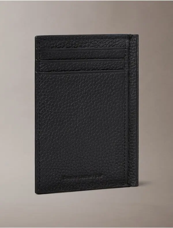 Calvin Klein Foil Embossed Logo Card Case - Black