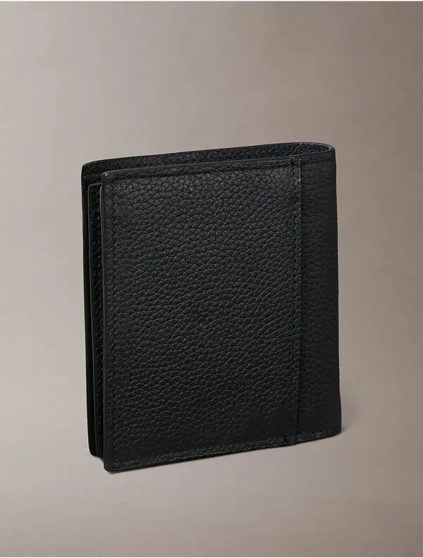 Calvin Klein Foil Embossed Logo Slim Trifold Wallet + Card Case
