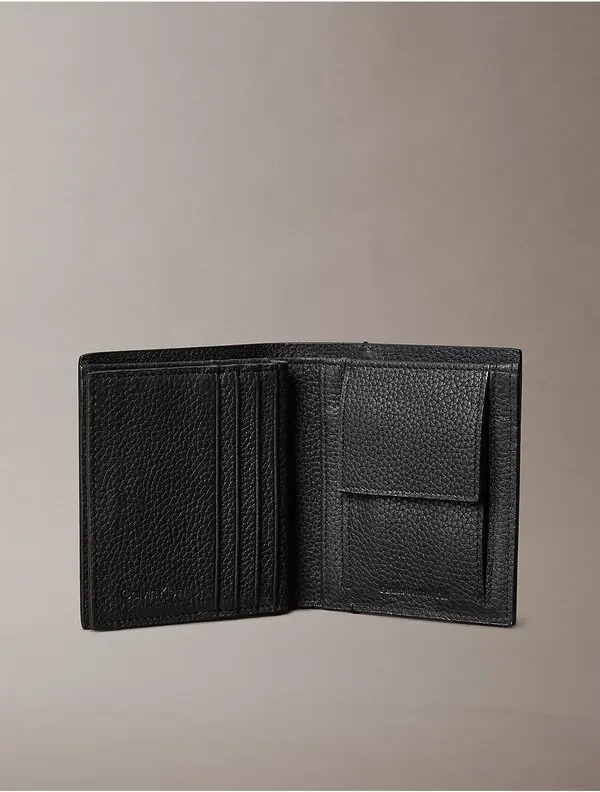 Calvin Klein Foil Embossed Logo Slim Trifold Wallet + Card Case