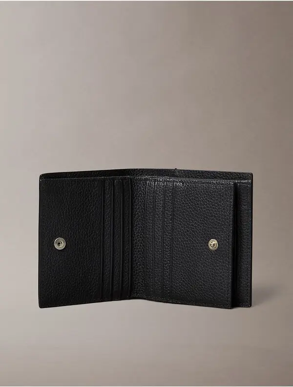 Calvin Klein Foil Embossed Logo Slim Trifold Wallet + Card Case
