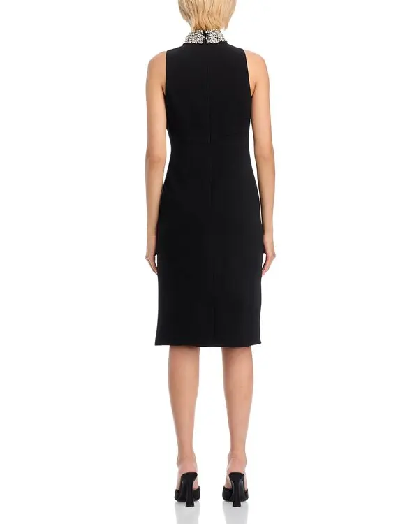 Rickie Freeman For Teri Jon Mock Neck Sarong Dress