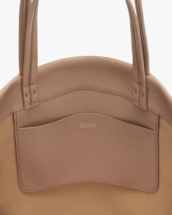 Cuyana Tall Easy Tote - Cappuccino