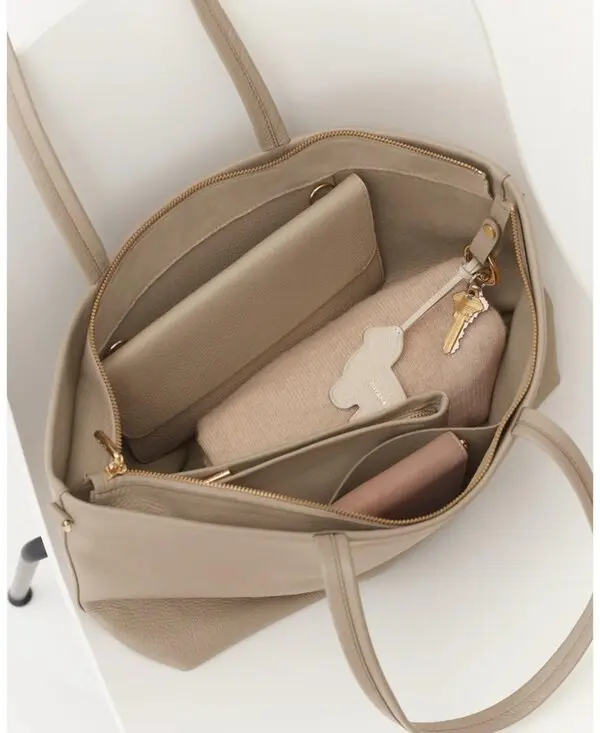 Cuyana Small Easy Zipper Tote - Stone