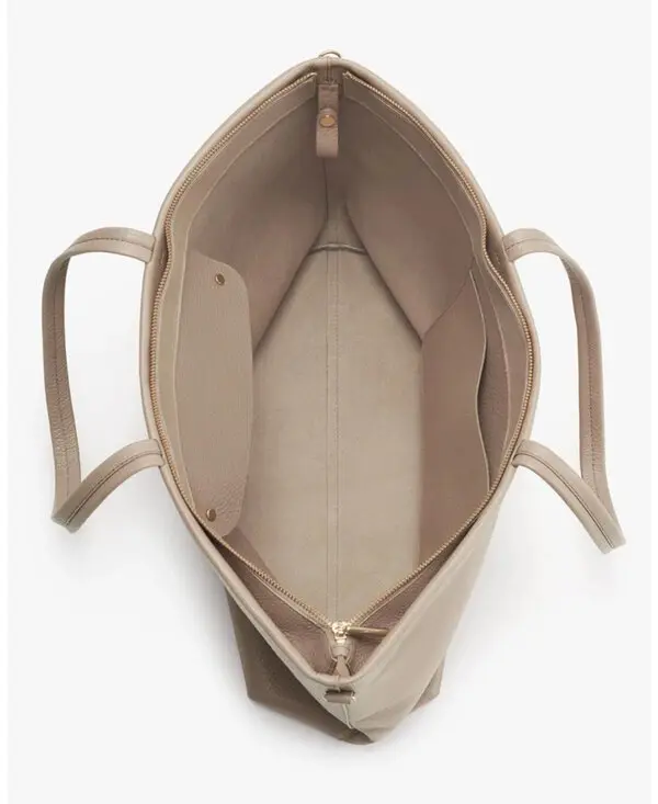 Cuyana Small Easy Zipper Tote - Stone