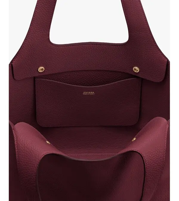 Cuyana Laptop Tote - Cherry