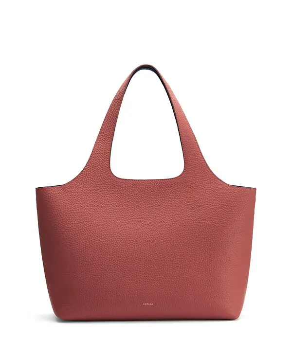Cuyana Laptop Tote - Dark Terracotta