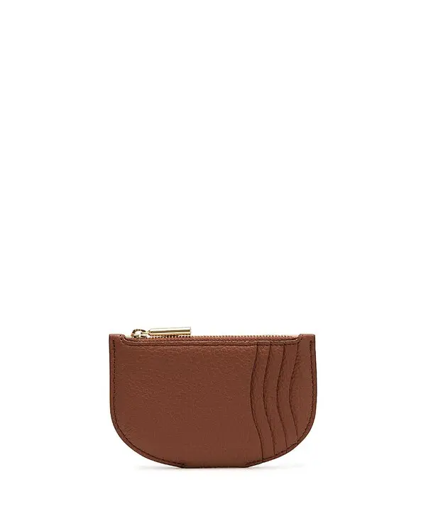 Cuyana Leather Card Holder - Dark Chestnut