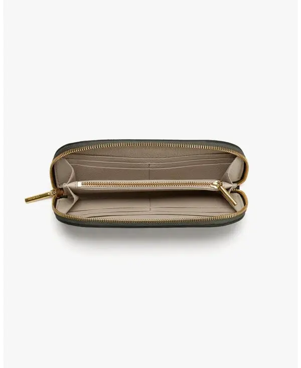 Cuyana Curved Zip Wallet - Dark Olive