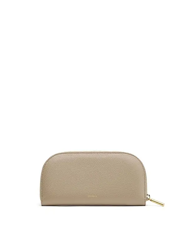 Cuyana Curved Zip Wallet - Stone