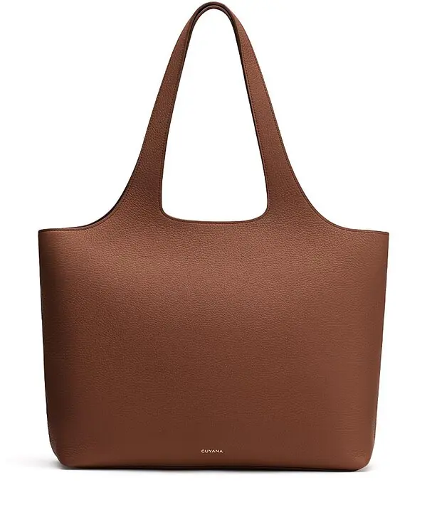 Cuyana System Zipper 16" Laptop Tote - Dark Chestnut