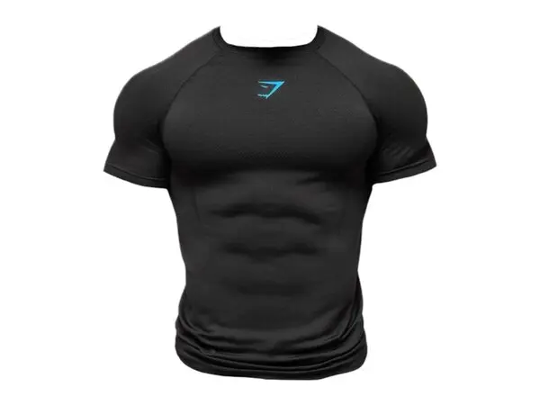 GYMSHARK Onyx Midnight 5.0 Seamless T-shirt - Black