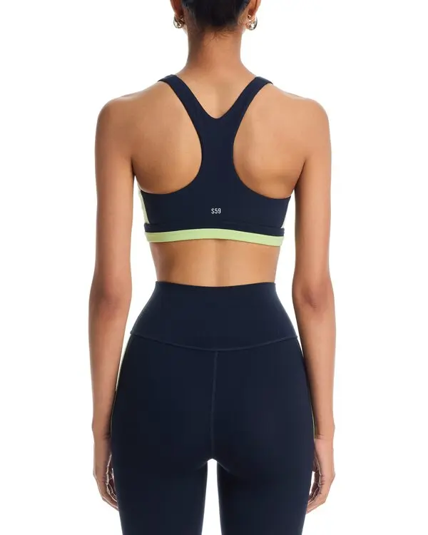 Splits59 Maci Airweight Bra - Indigo/limeade