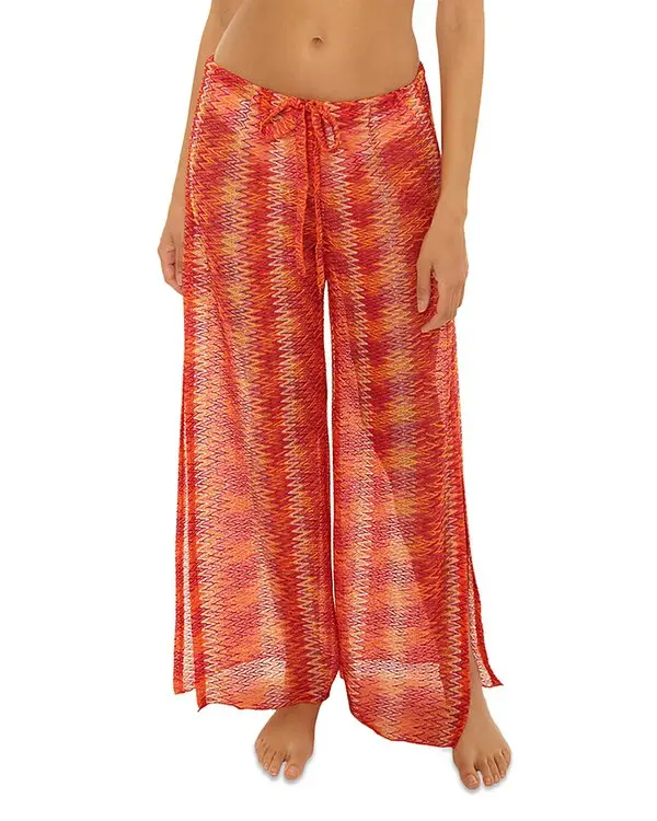 BECCA BY REBECCA VIRTUE Cancun Swim Cover-up Pants - Dragon Fire