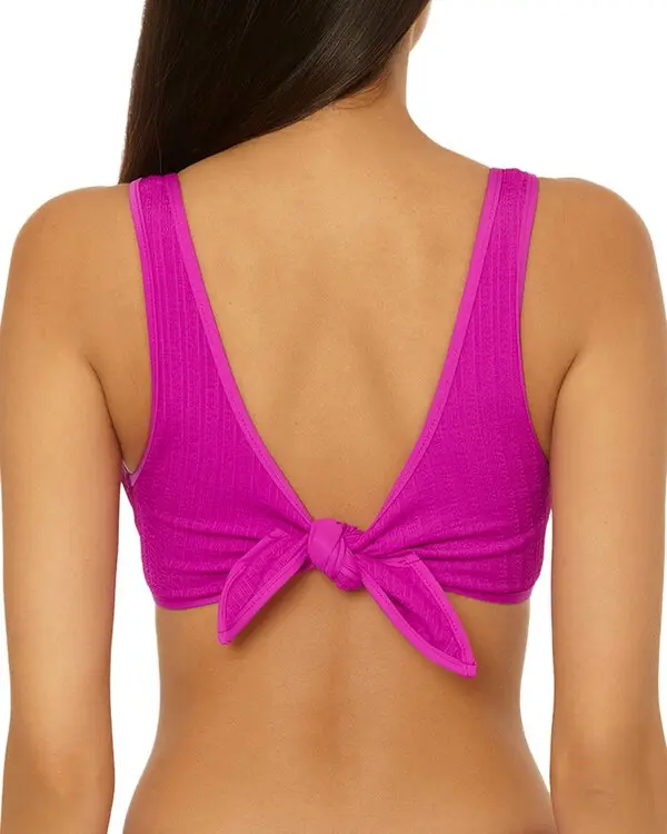 BECCA By Rebecca Virtue Crinkle Crush Tatum Bralette Bikini Top