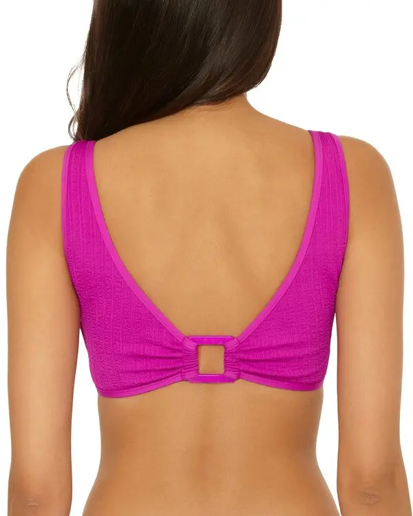 BECCA By Rebecca Virtue Crinkle Crush Tatum Bralette Bikini Top