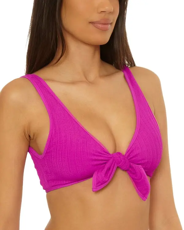 BECCA By Rebecca Virtue Crinkle Crush Tatum Bralette Bikini Top