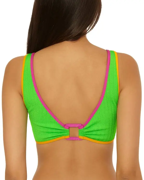 BECCA By Rebecca Virtue Crinkle Crush Tatum Bralette Bikini Top