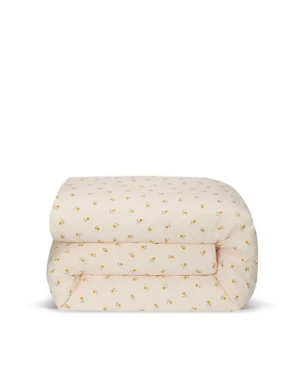 PIGLET IN BED Posy Bud Linen Blend Duvet Cover - Honey