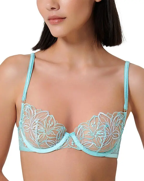 Bluebella Lilly Lace Bra - Island Paradise Blue/ice Water Blue/shee