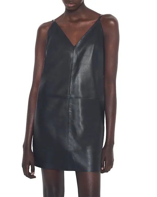AS By DF Ryder Upcycled Leather Mini Dress