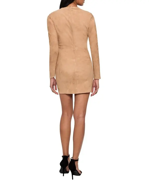 AS By DF Demeter Stretch Suede Dress - Sand
