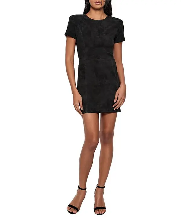 AS by DF Fortuna Stretch Suede Dress - Black