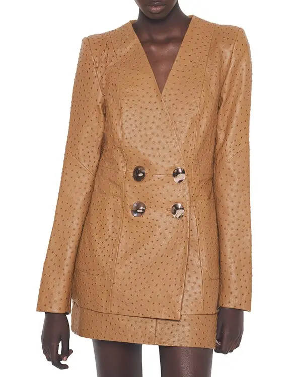AS By DF Nadine Upcycled Leather Blazer