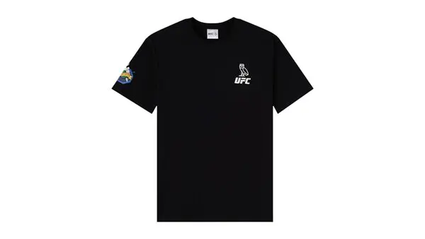 OVO X Ufc Flame Logo T-shirt - Black