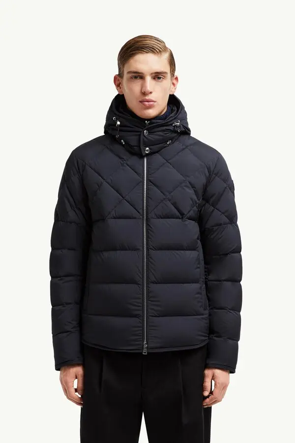 Moncler Cecaud Short Down Jacket - Blue