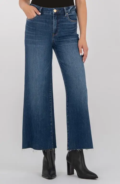 Kut From The Kloth Raw Hem Wide-leg Jeans - Inexhaustible