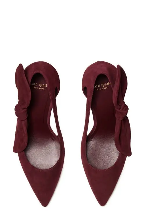 Kate Spade New York Bunnie Pointed Toe Pumps - Dark Merlot