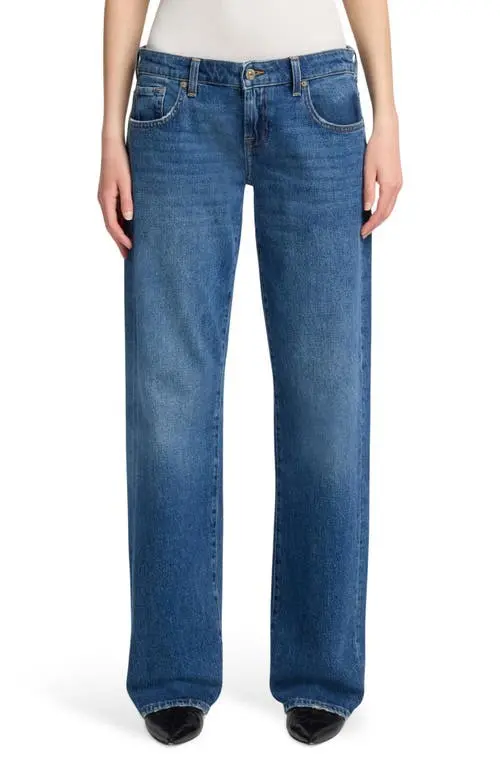 7 For All Mankind Low Rise Straight Leg Jeans - Explorer