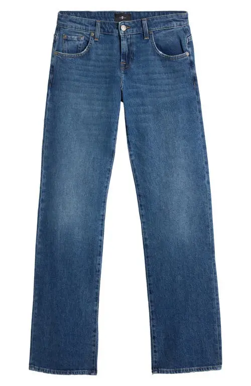 7 For All Mankind Low Rise Straight Leg Jeans - Explorer