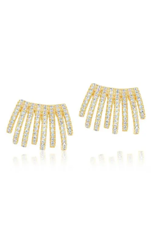 SHYMI Cubic Zirconia Huggie Earrings