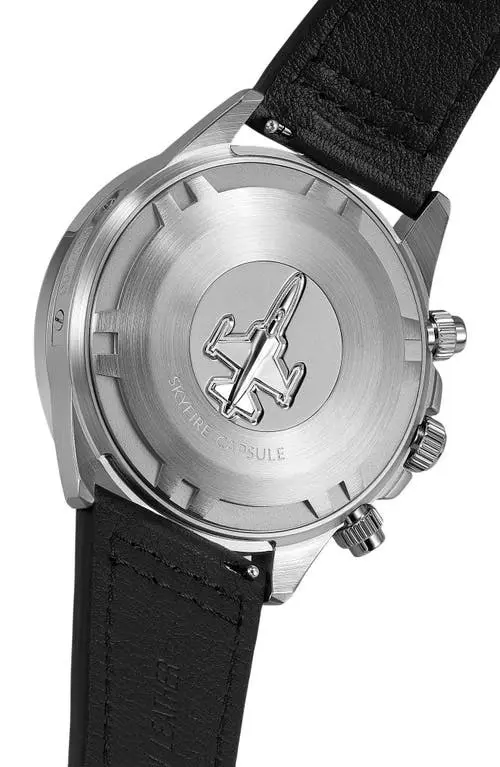 VINCERO The Apex Chronograph Leather Strap Watch