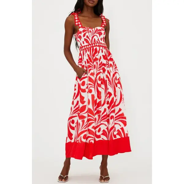 Beach Riot Cari Tie Strap Cover-up Maxi Dress - Sunshine Dunes