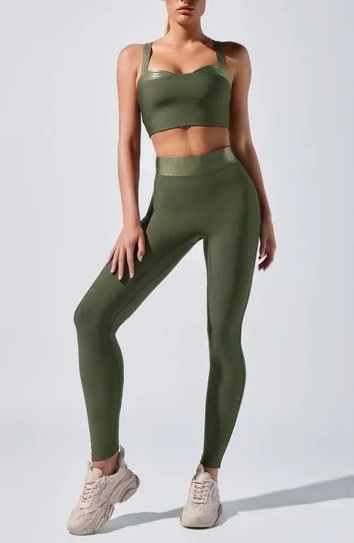 Heroine Sport Lina High Waist Leggings - Army