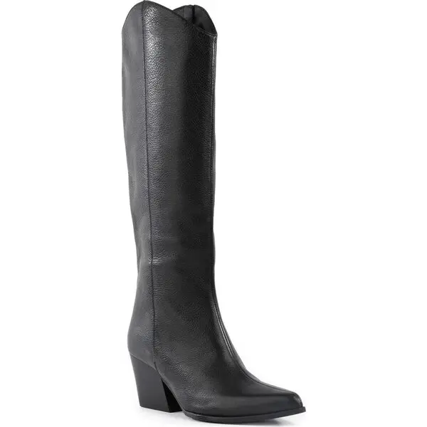 Seychelles Begging You Knee High Western Boots - Black