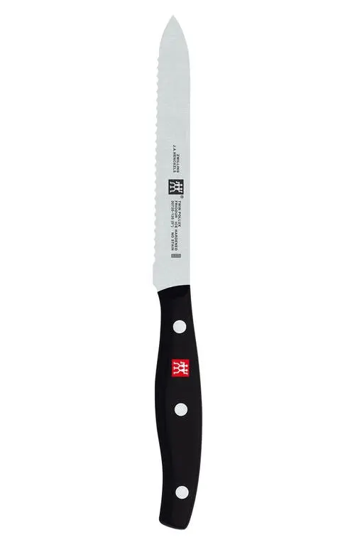 ZWILLING Twin Signature 5-inch Serrated Edge Knife - Silver