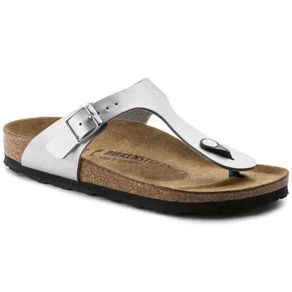 BIRKENSTOCK Gizeh Birko-flor Thong Sandals - Silver