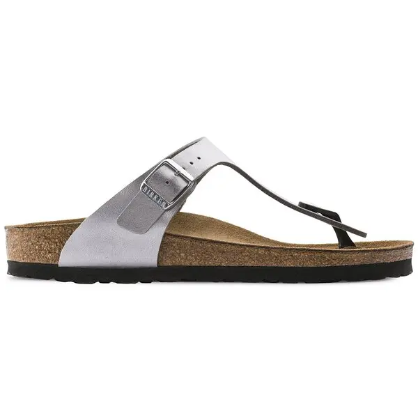 BIRKENSTOCK Gizeh Birko-flor Thong Sandals - Silver