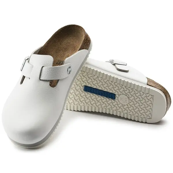 BIRKENSTOCK Boston Super Grip Clogs - White