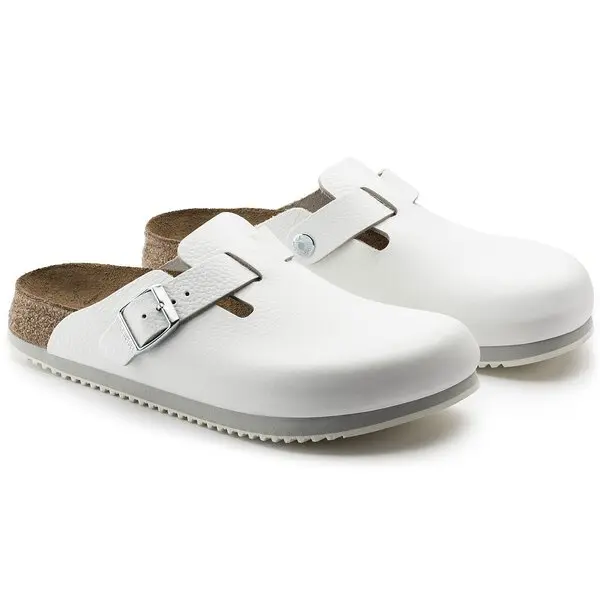 BIRKENSTOCK Boston Super Grip Clogs - White