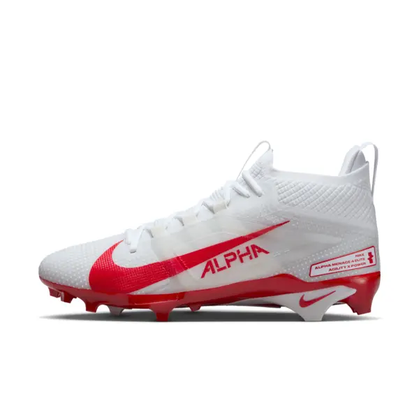 Nike Alpha Menace 4 Elite Football Cleats - White - 47% Off  display picture 1