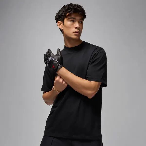 JORDAN Sport Dri-fit Mock-neck Golf Top - Black